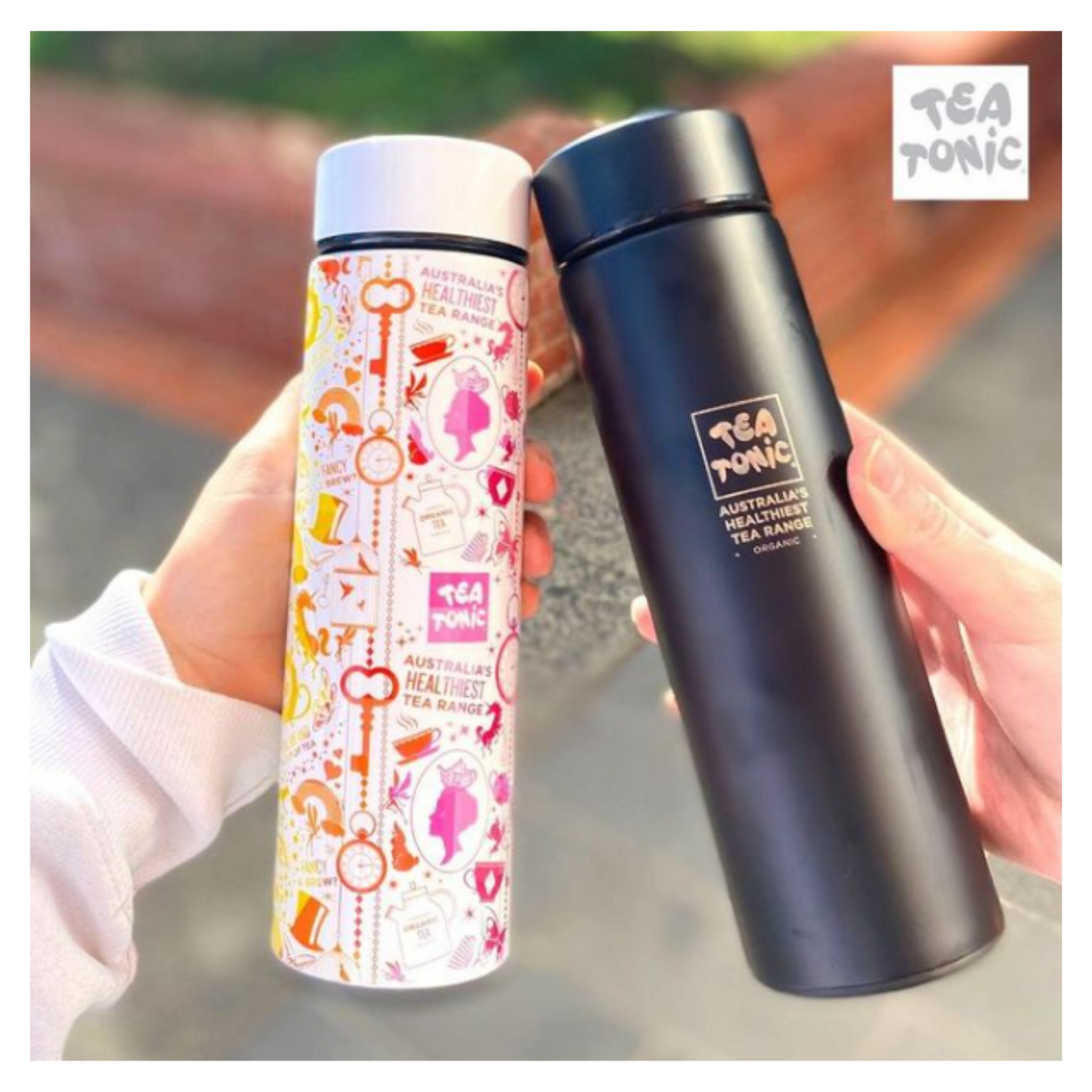 Tea Tonic Thermal Bottle L/Leaf Infuser 450ml – Vincenza Coffee